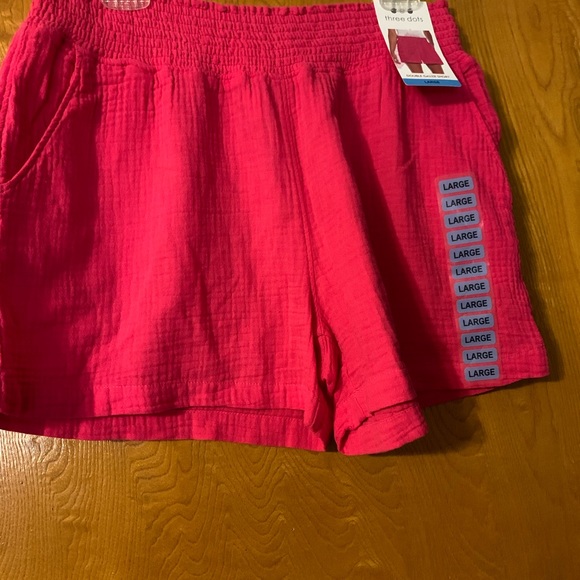 Three Dots | Shorts | Three Dots Barbie Pink Gauze Shorts Nwt Size ...